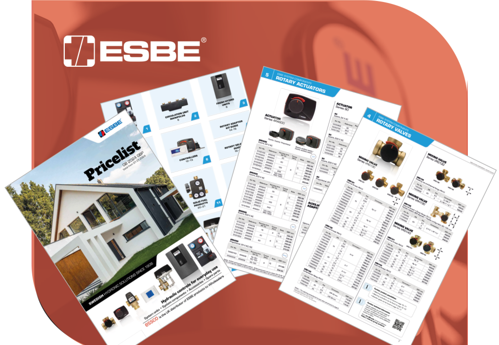 ESBE 2024 price list is available now | Essco | HVAC