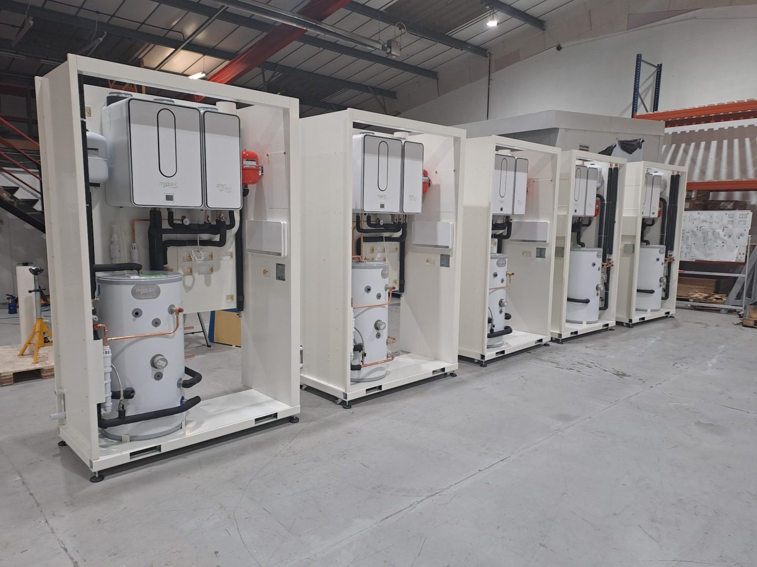 Prefab Utility Cupboards with EAHPs | Essco | Building Services