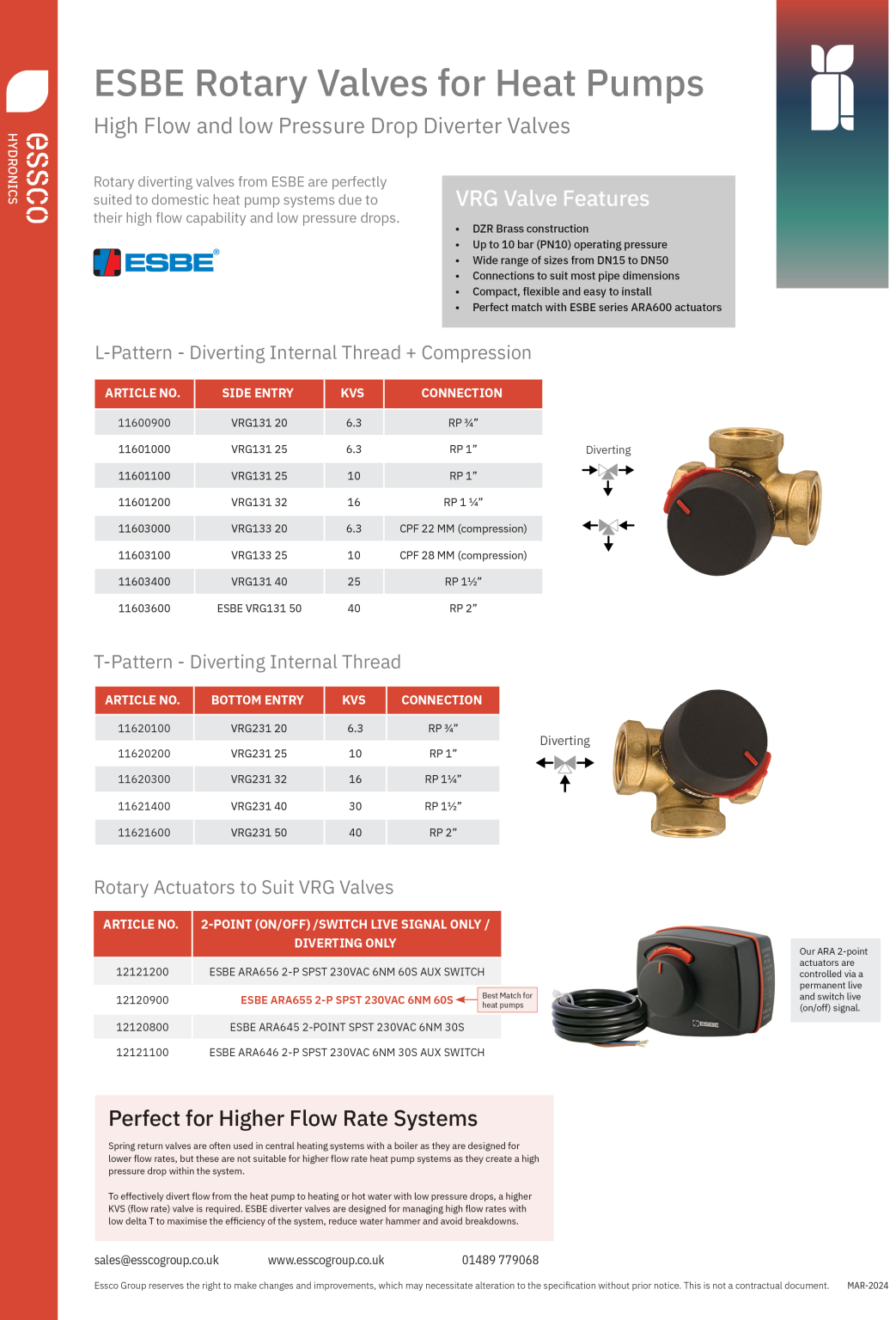 Download Library | Brochures | Technical Data Sheets | Essco