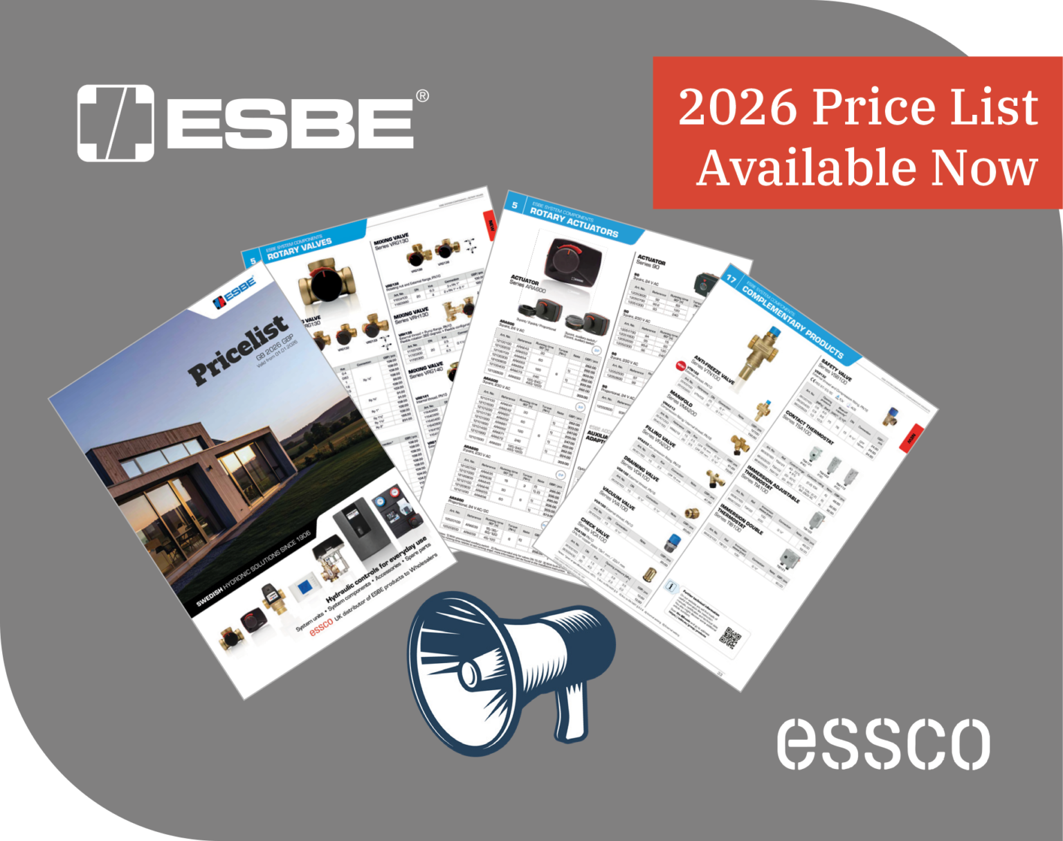 Our 2026 ESBE Price List Is Now Available - Essco